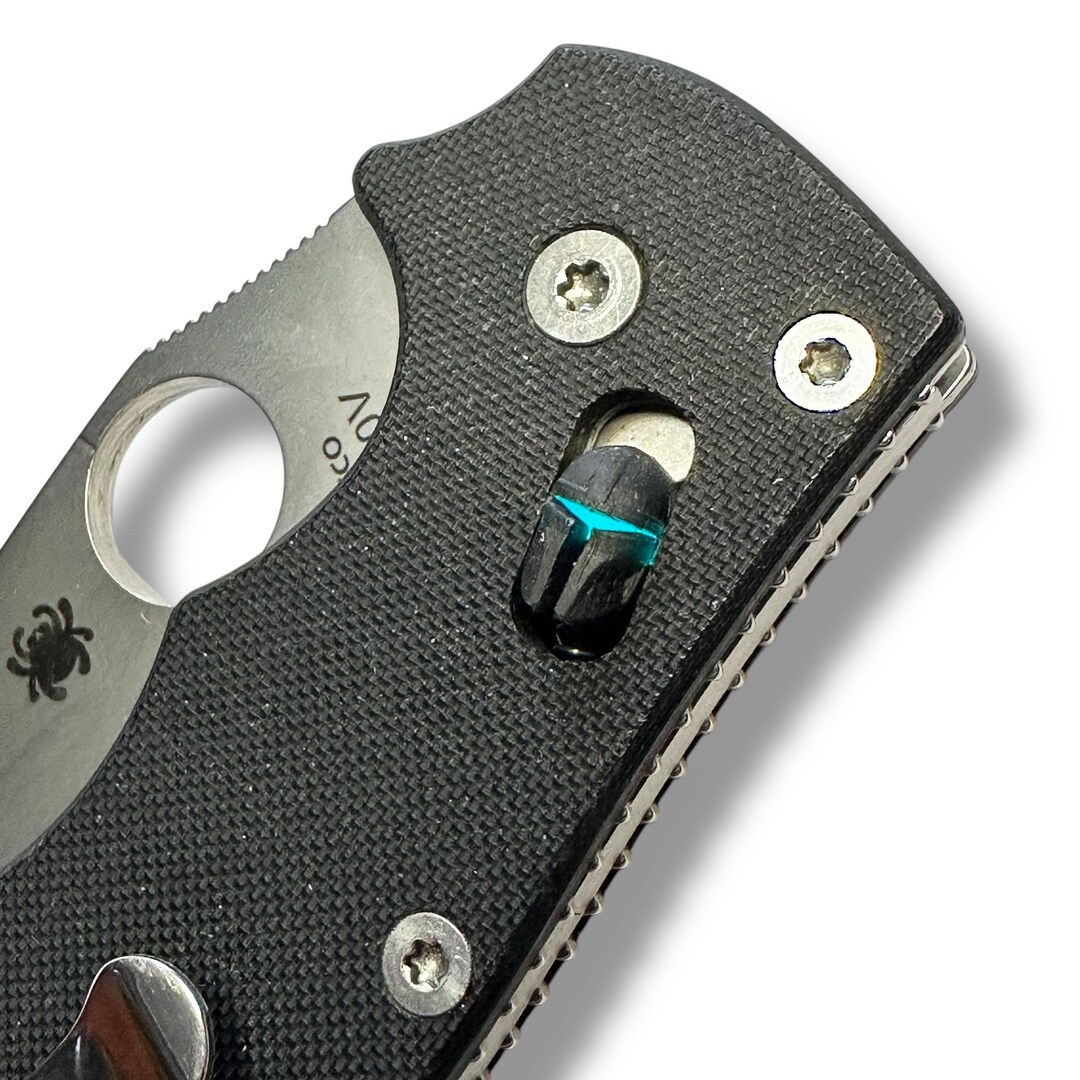 Black Polymer Ball Cage MANDALORIAN (phospho Upgradable) for Spyderco ...