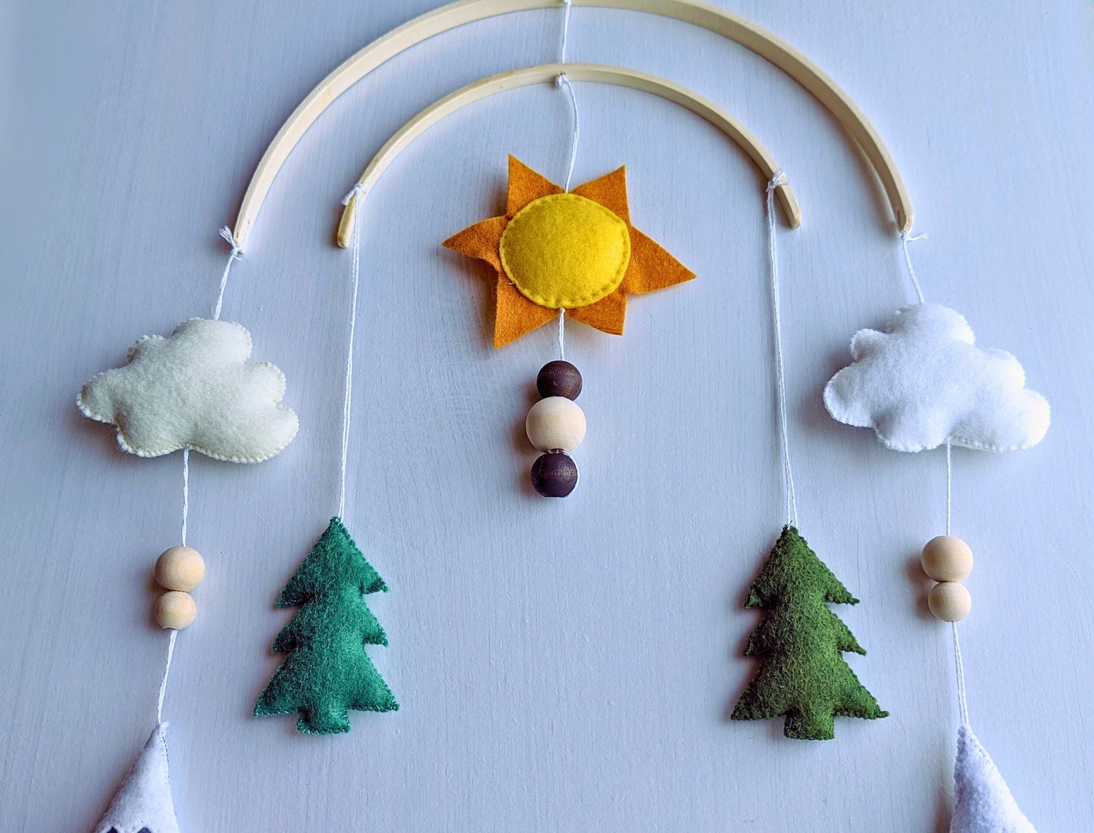 Nature-inspired Great Outdoors Baby Mobile/colorful Gender Neutral Felt ...