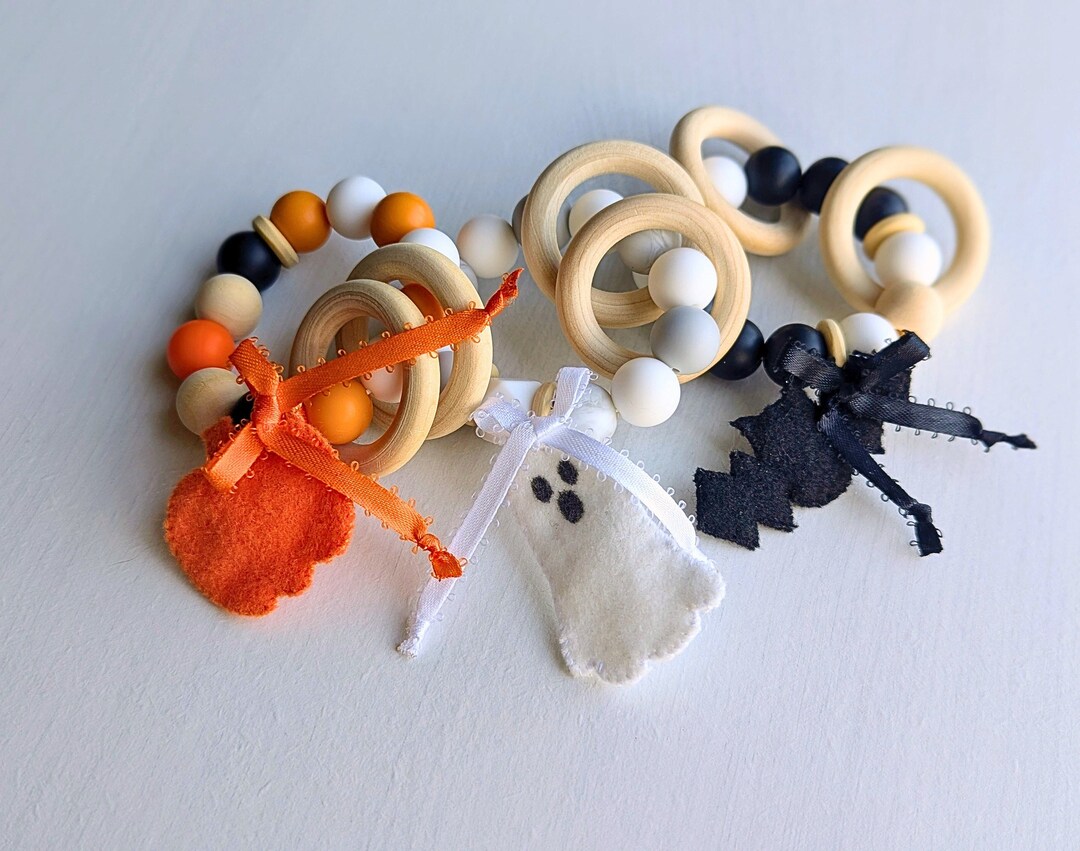Halloween Crinkle Rattles: Pumpkin, Ghost, & Bat/bpa, Phthalate, Glue ...