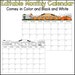 Editable Monthly Calendar - Etsy