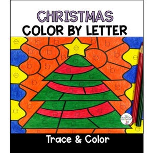 Christmas Color by Letter | Christmas Color by Code - Etsy