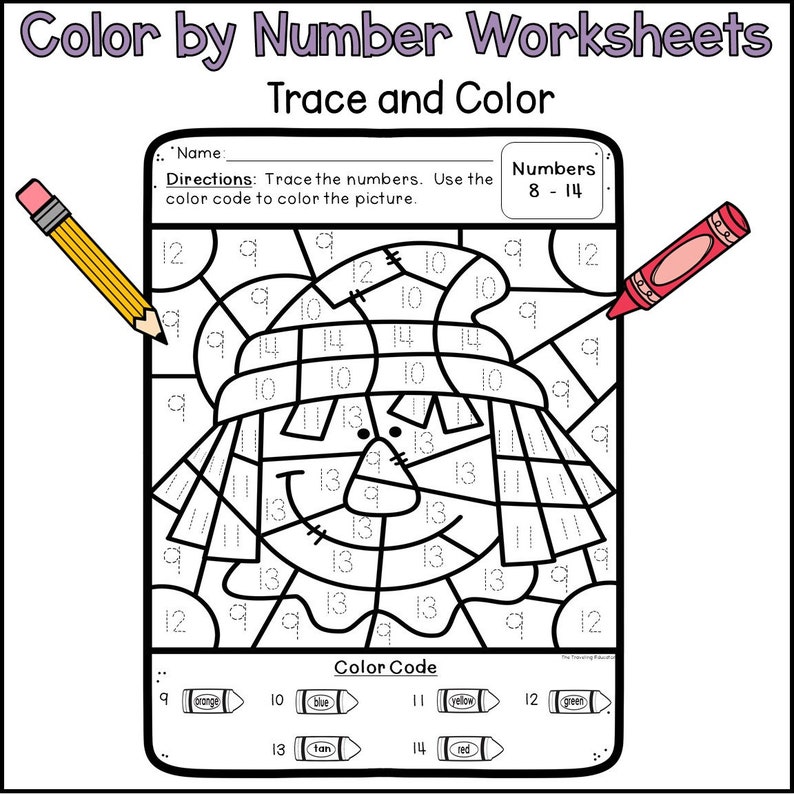 Thanksgiving Coloring Pages - Thanksgiving Color by Numbers - Etsy