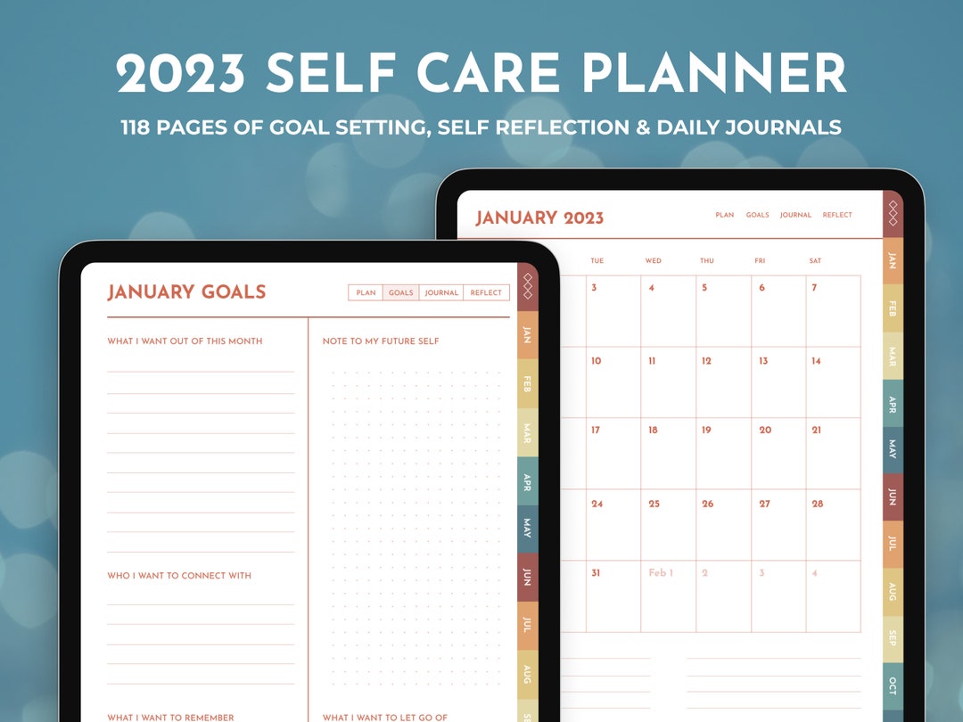 Digital Self Care Planner 2023 for Goodnotes, iPad and Notability ...