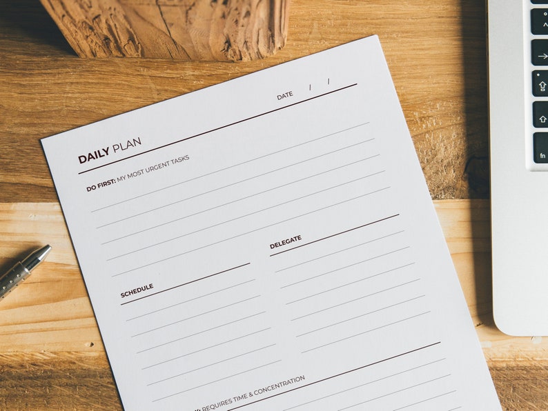 Work Planner Bundle: Time Blocking and Daily and Hourly Planners for ...