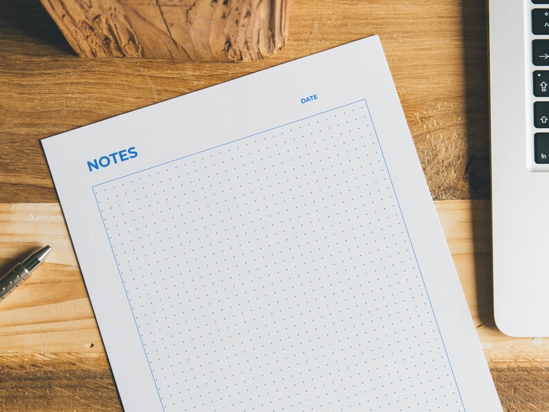 Minimalist Note Taking Templates | Printable Grid, Lined, Dot Grid ...