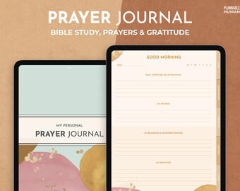 Digital Bible Study Journal PORTRAIT Bible Planner, Prayer Journal ...