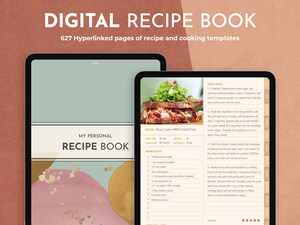 Recipe Book Meal Planner Recipe Journal Digital Cookbook for iPad ...