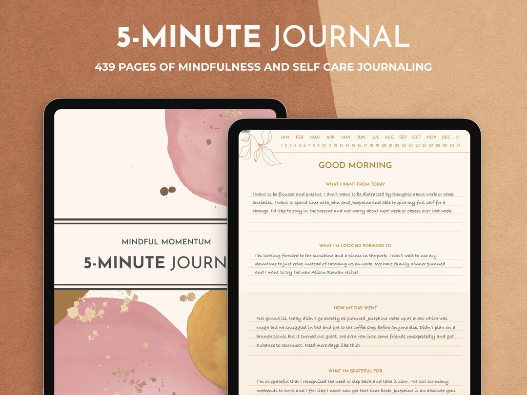 5 Minute Digital Goodnotes Journal | Daily Gratitude Journal for Ipad ...