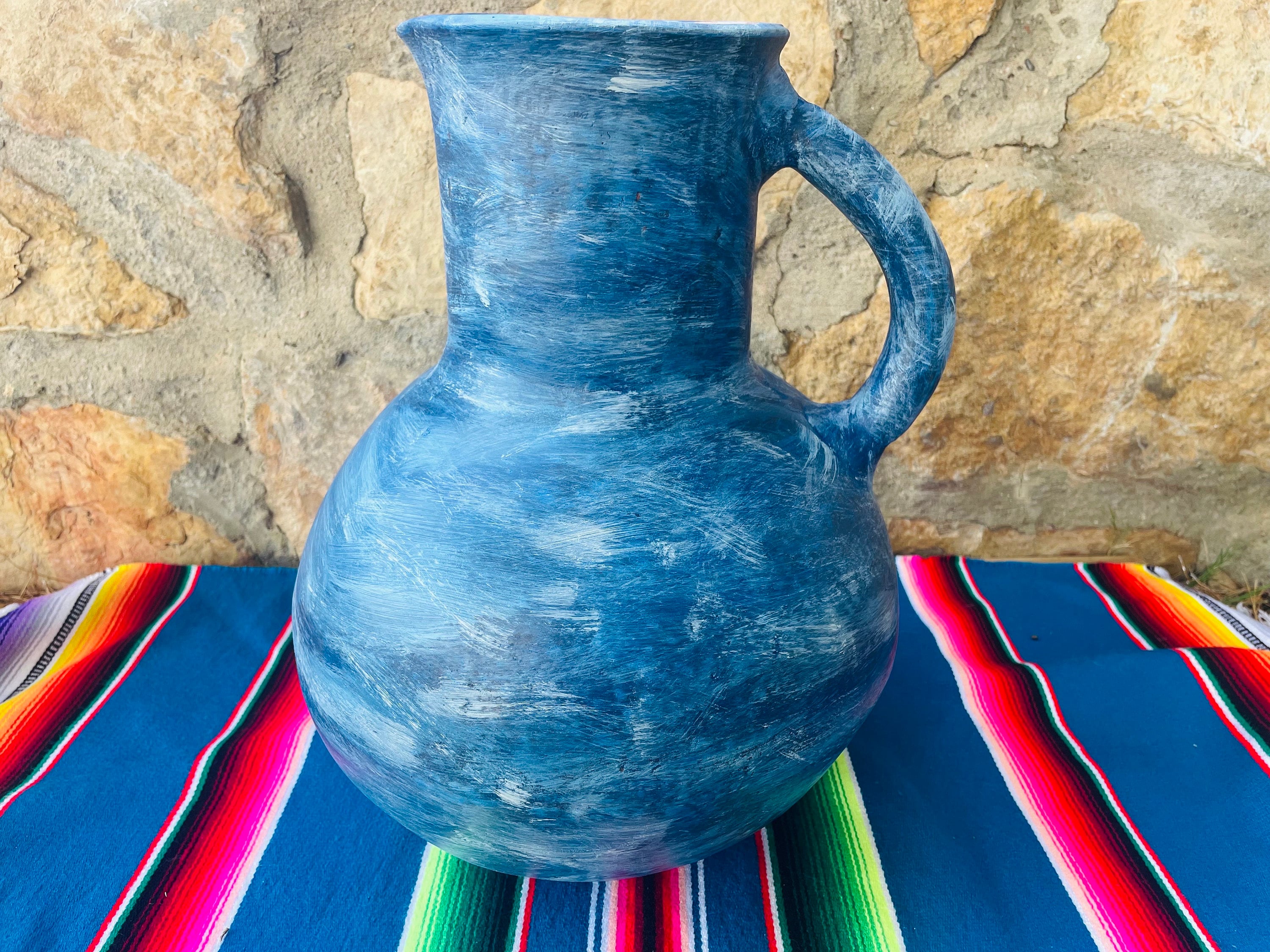 Extra Large Jarra Tinaja, 7.5 L / 2-gal, Hand Painted Mexican Clay ...