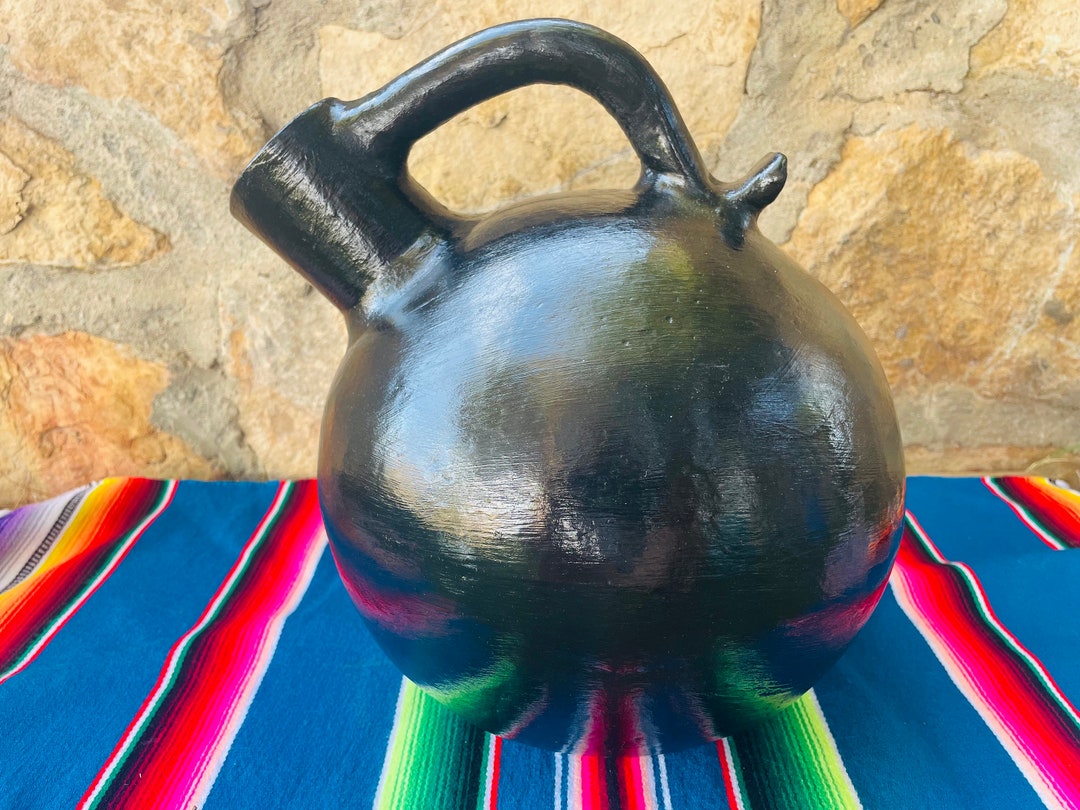 Large 6.5 L Jarra Tinaja Hand Painted Mexican Clay Water Jug / Jarro De ...