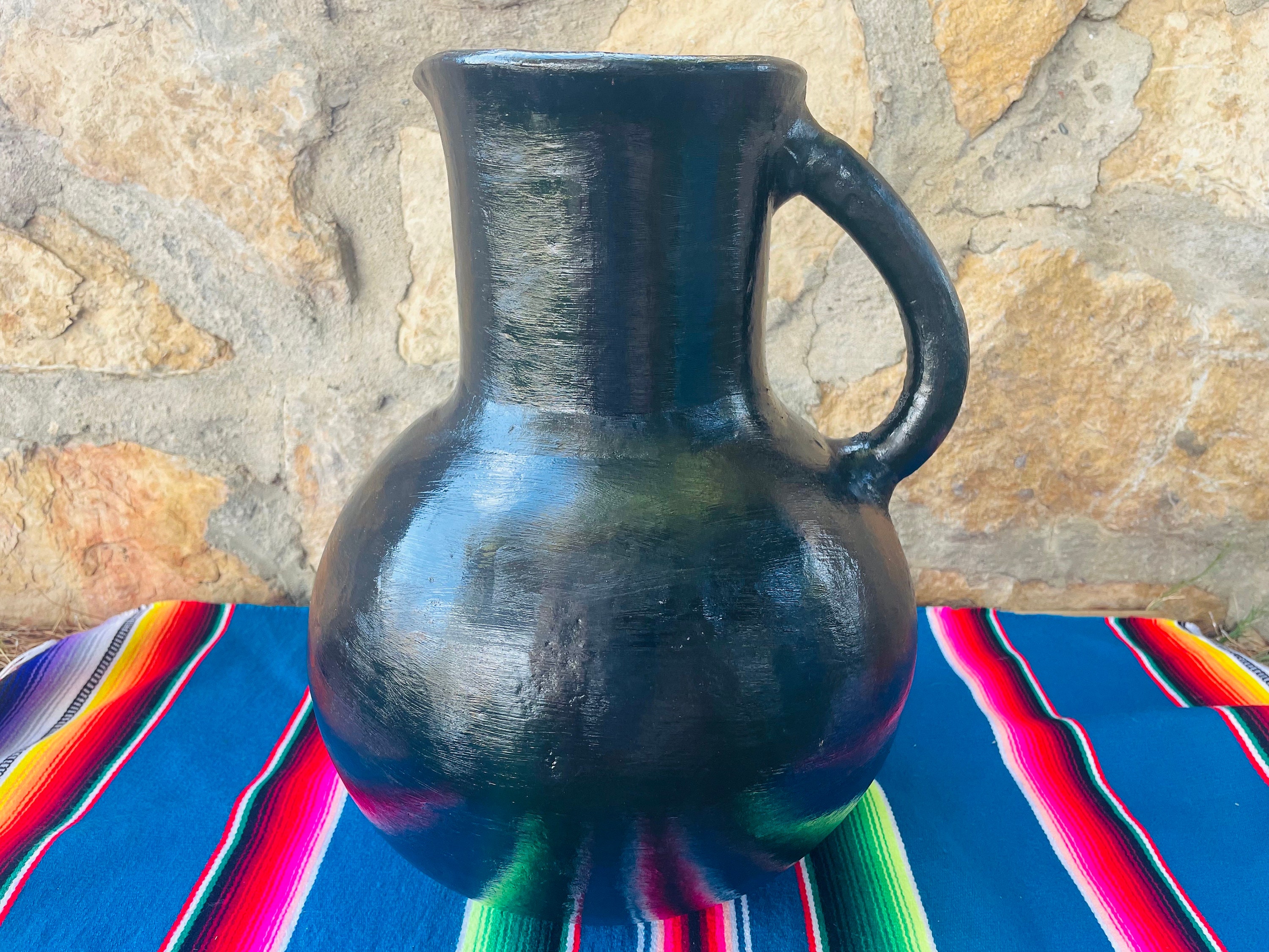 Extra Large Jarra Tinaja, 7.5 L / 2-gallon Hand Painted Mexican Clay ...