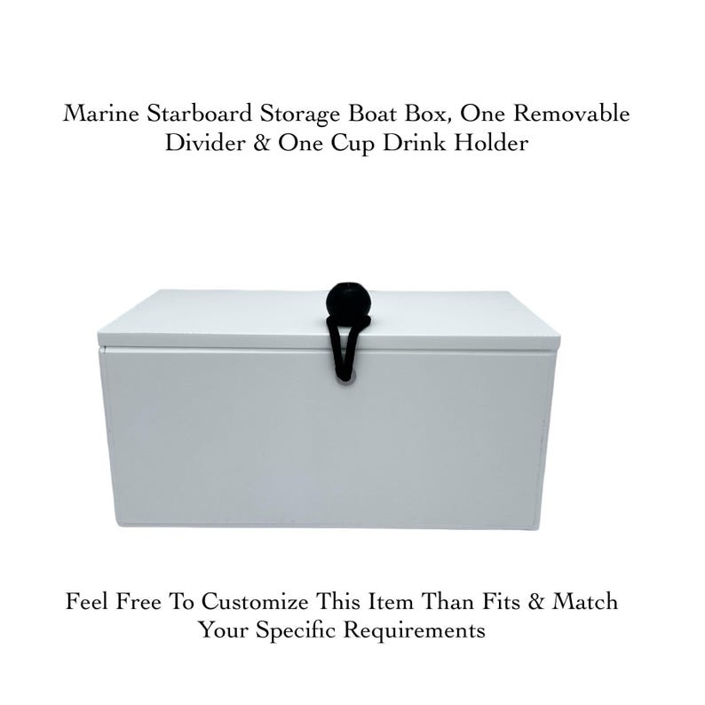 Marine Boat Storage Box Starboard HDPE -watertight Organizer With Cup ...