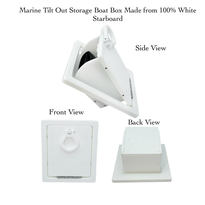 Marine Starboard Tilt-out Storage Boat Box / HDPE Plastic Box / Recess ...