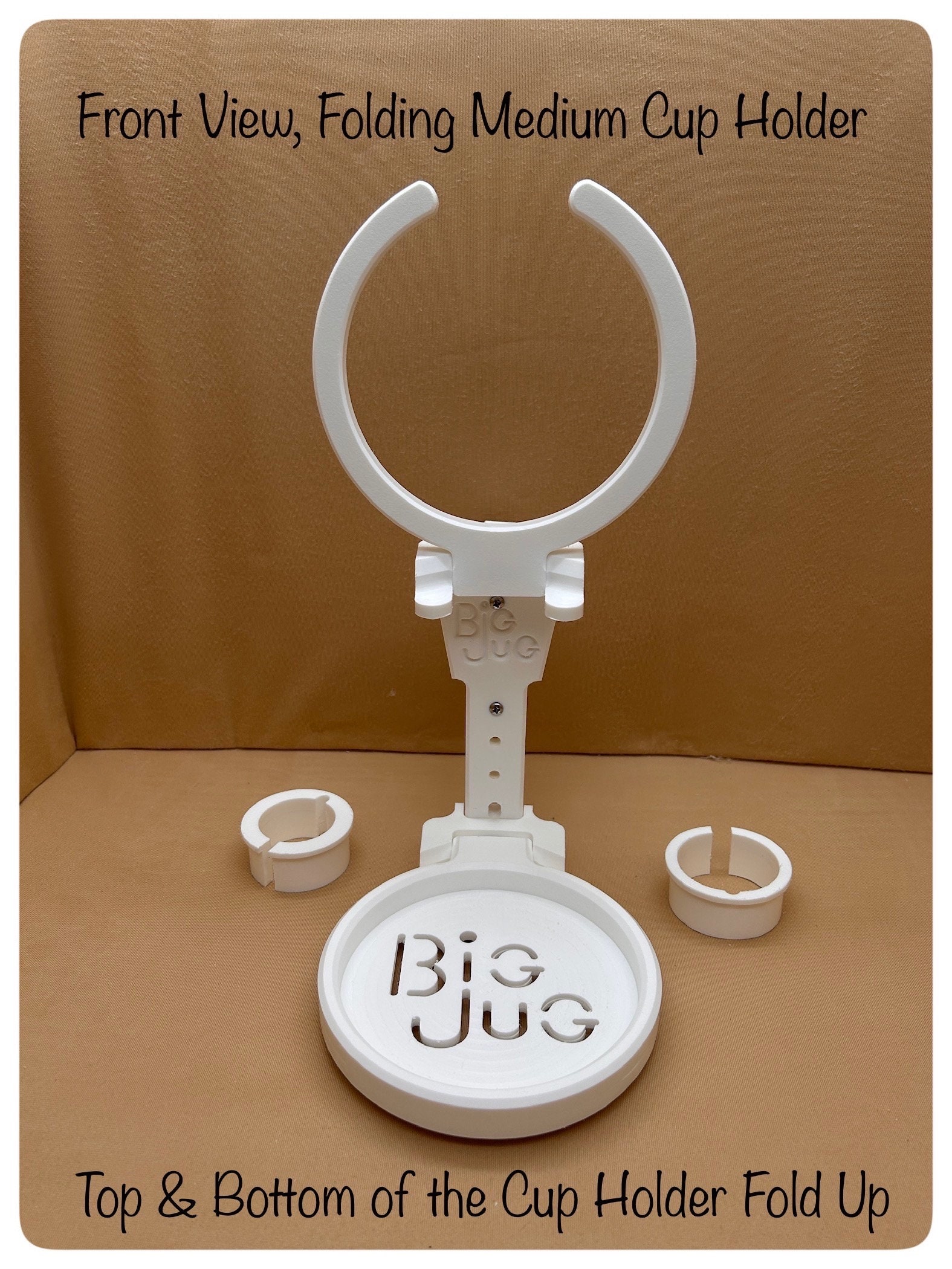 Cup Holder Starboard Horizontal Rail Mounted Folding in Small, Medium ...