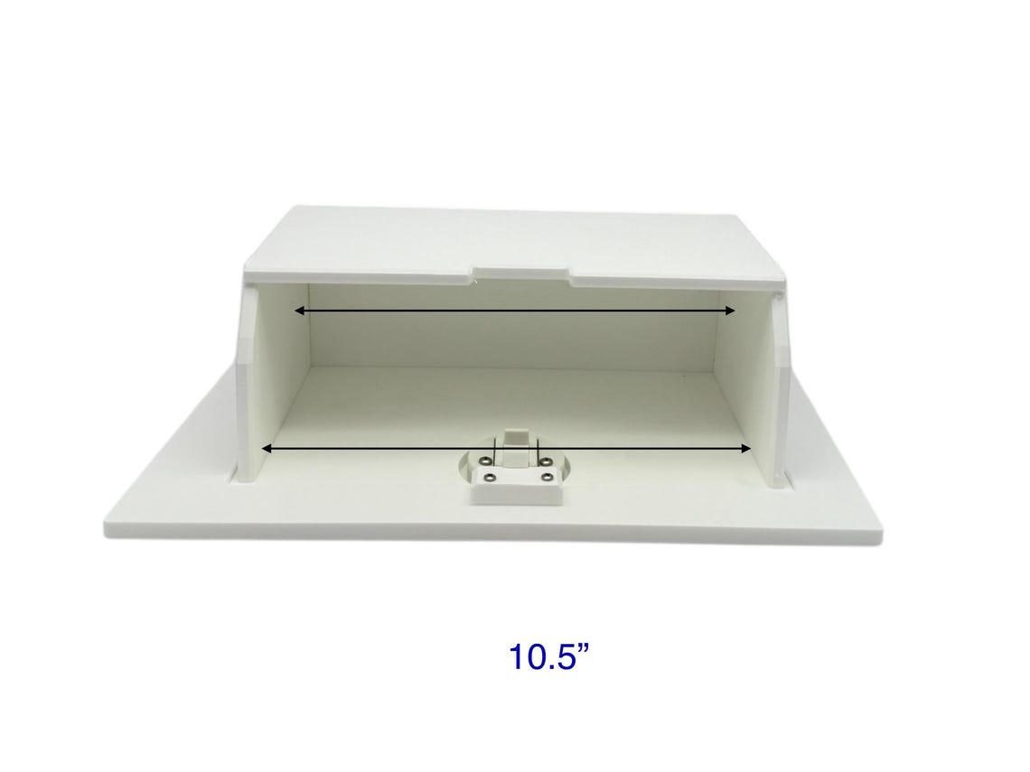 Marine Starboard Tilt-out Storage Boat Box / Recess Plate &chrome ...