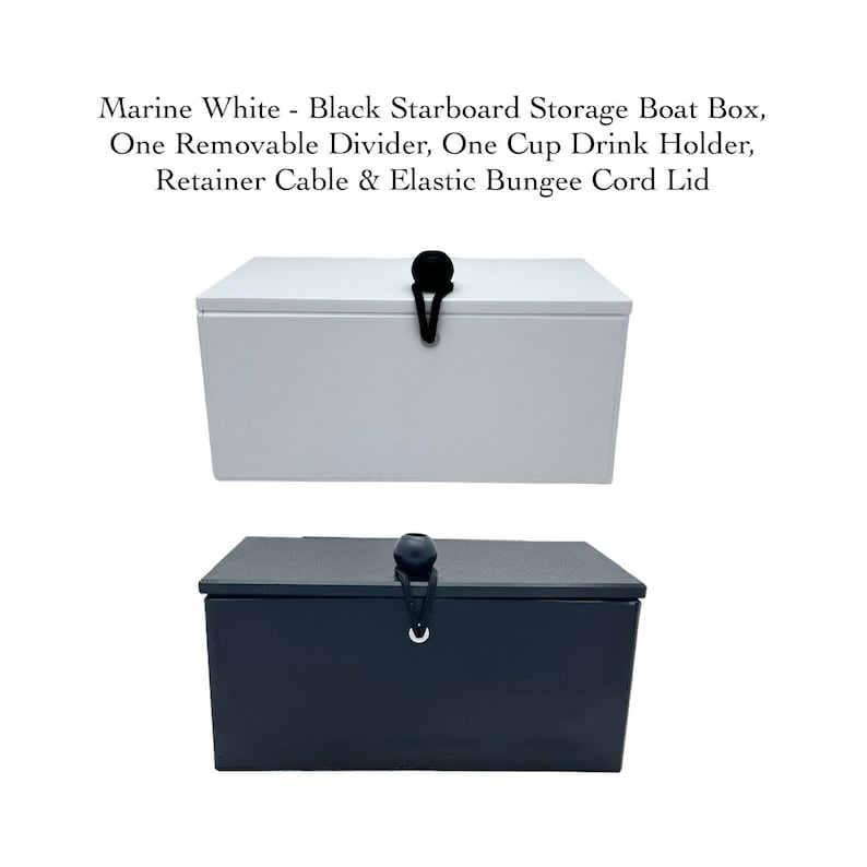 Marine Boat Storage Box Starboard HDPE -watertight Organizer With Cup ...