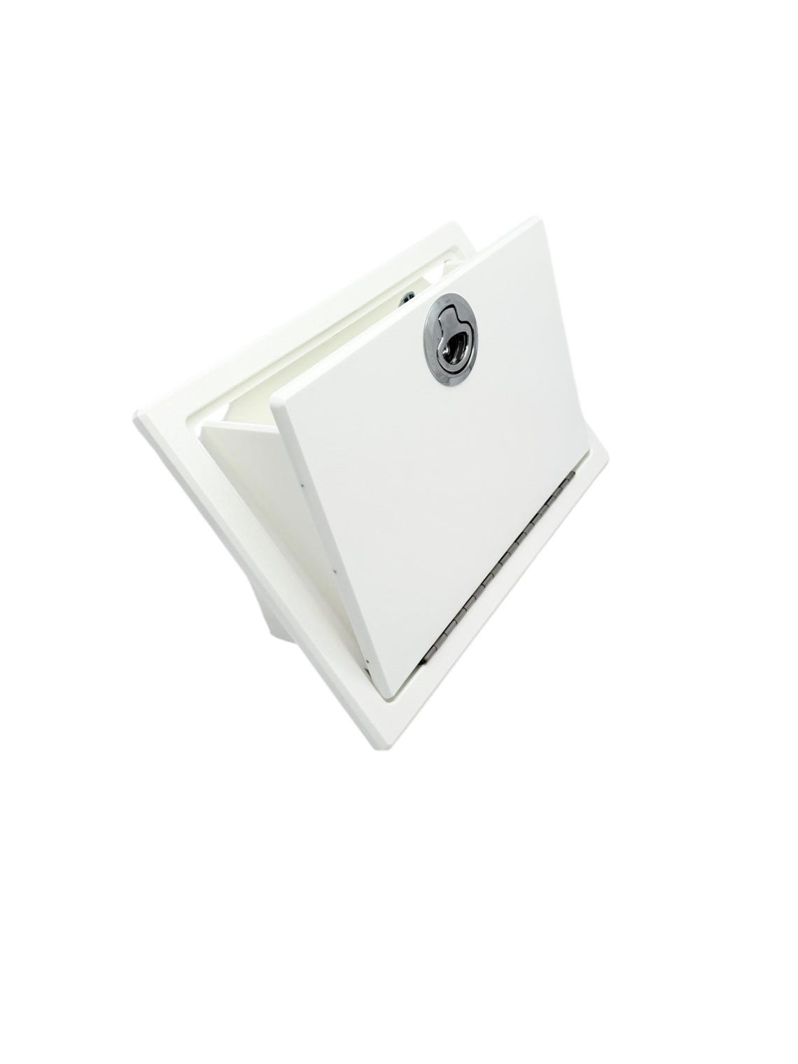 Marine Starboard Tilt-out Storage Boat Box / Recess Plate &chrome ...