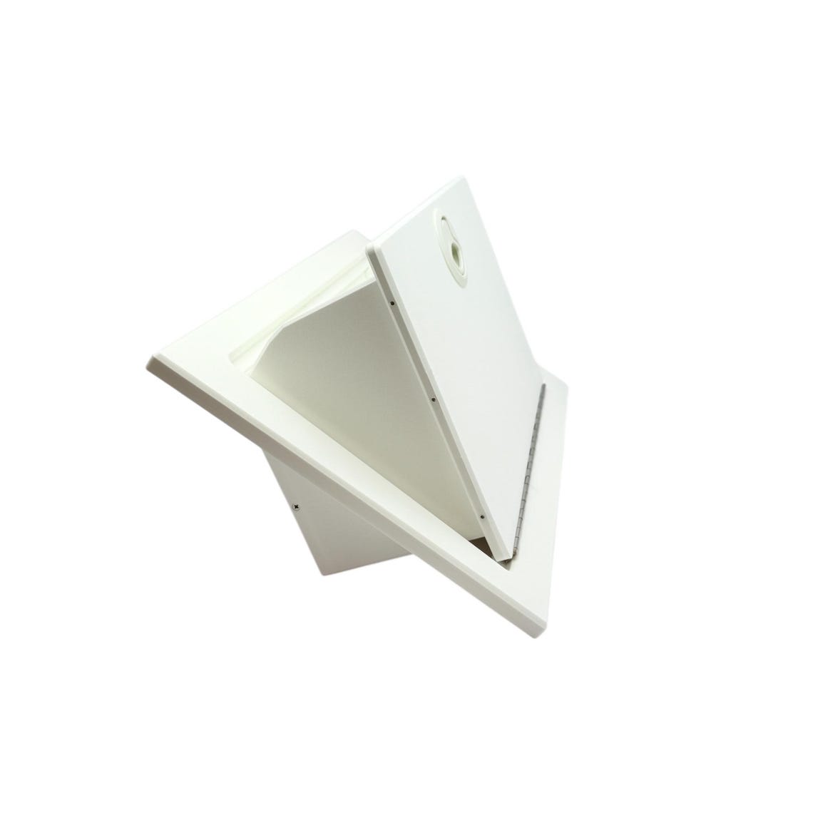 Marine Starboard Tilt-out Storage Boat Box / Recess Plate &chrome ...