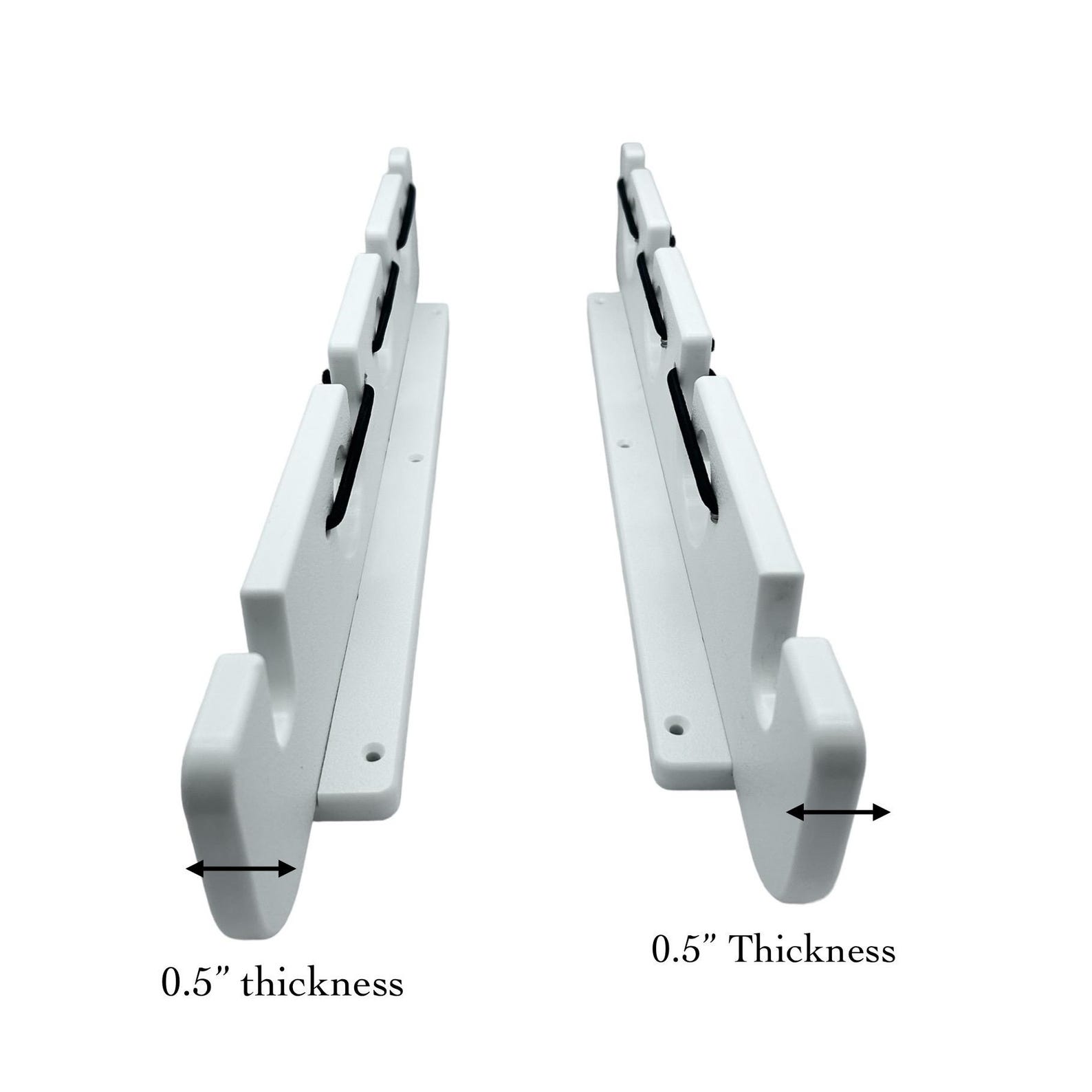3 Fishing Rod Pole Adjustable Reel Holder Gunwale Boat Mount Rack ...