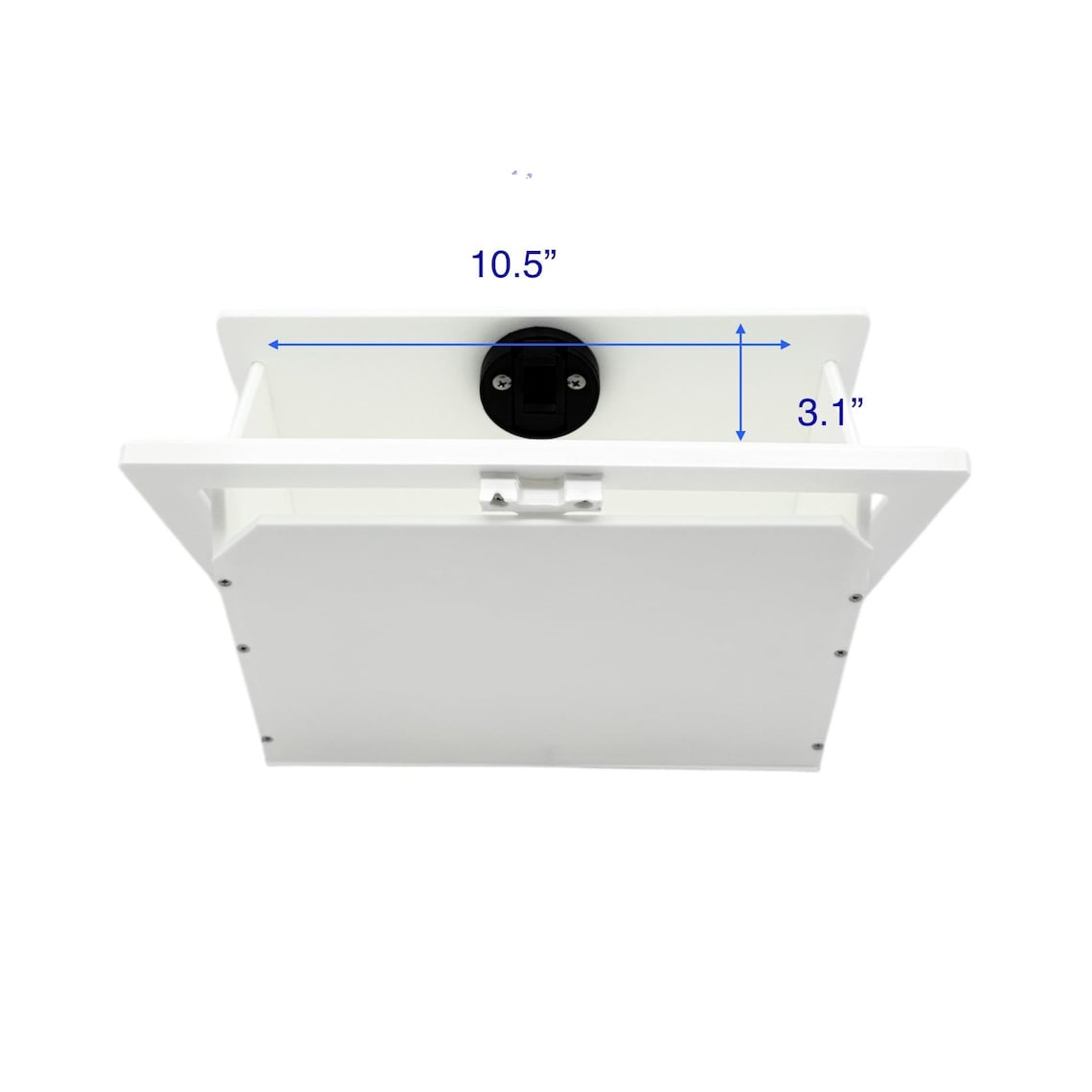 Marine Starboard Tilt-out Storage Boat Box / Recess Plate &chrome ...