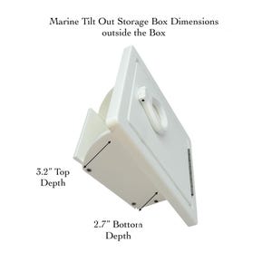 Marine Starboard Tilt-out Storage Boat Box / HDPE Plastic Box / Recess ...