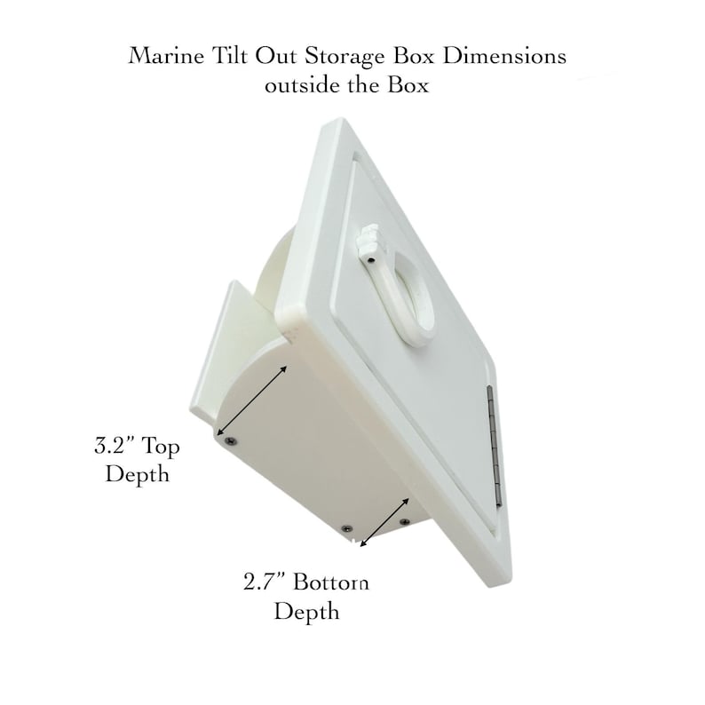 Marine Starboard Tilt-out Storage Boat Box / HDPE Plastic Box / Recess ...