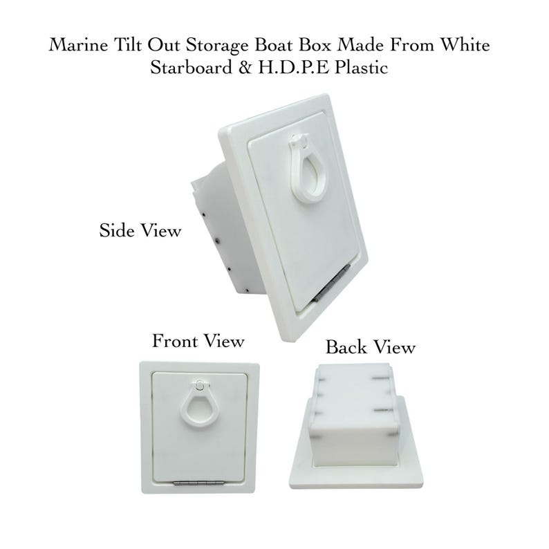 Marine Starboard Tilt-out Storage Boat Box / HDPE Plastic Box / Recess ...