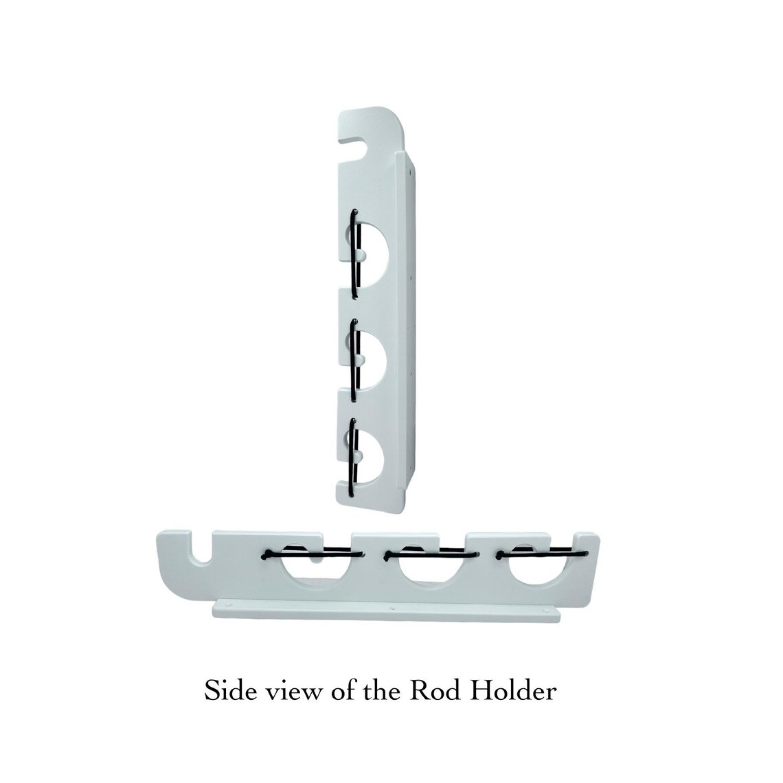 3 Fishing Rod Pole Adjustable Reel Holder Gunwale Boat Mount Rack ...