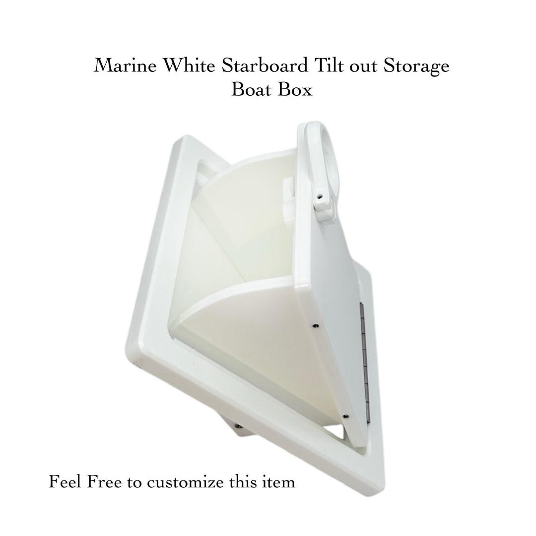 Marine Starboard Tilt-out Storage Boat Box / HDPE Plastic Box / Recess ...