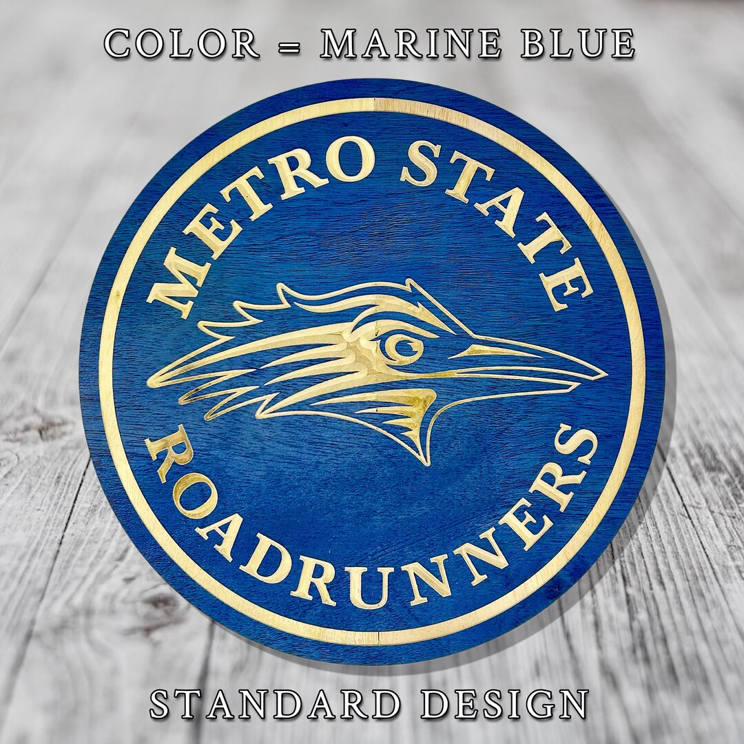 Metro State Denver Roadrunners Sign Carved Wood Various Sizes & Colors ...