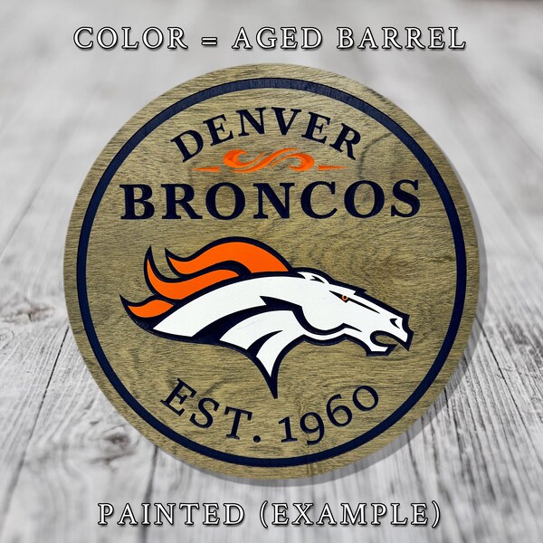 Denver Broncos Sign - Etsy