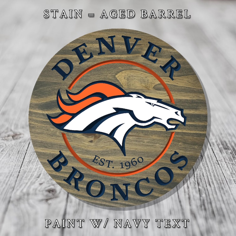 Denver Broncos Sign - Etsy