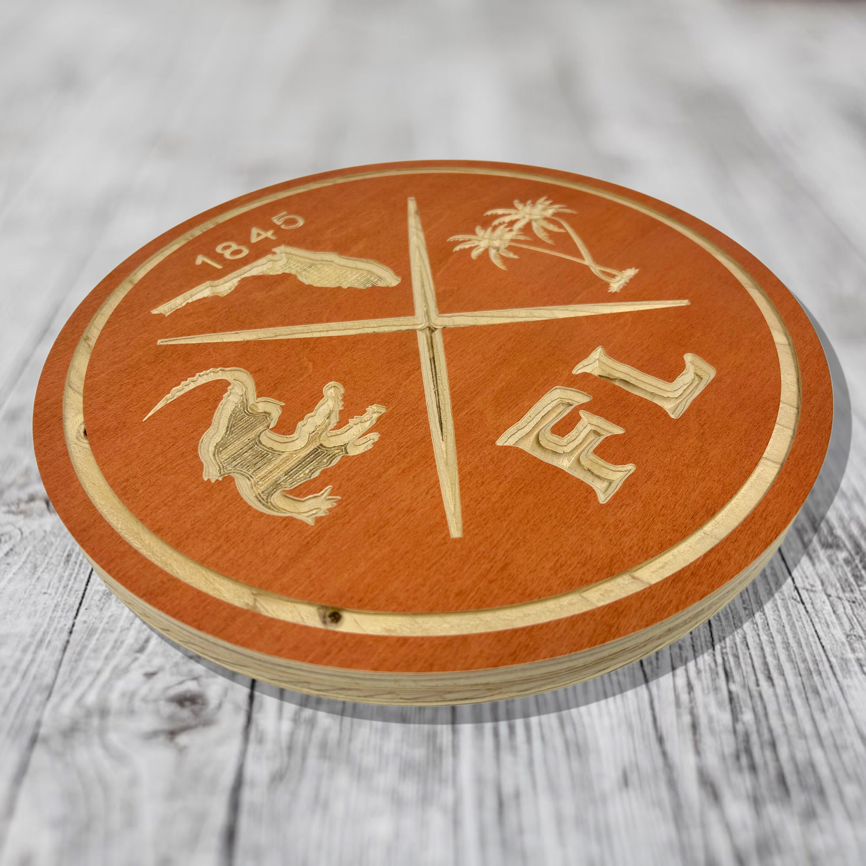 Florida US State Sign Carved Wood Various Sizes & Colors - Etsy