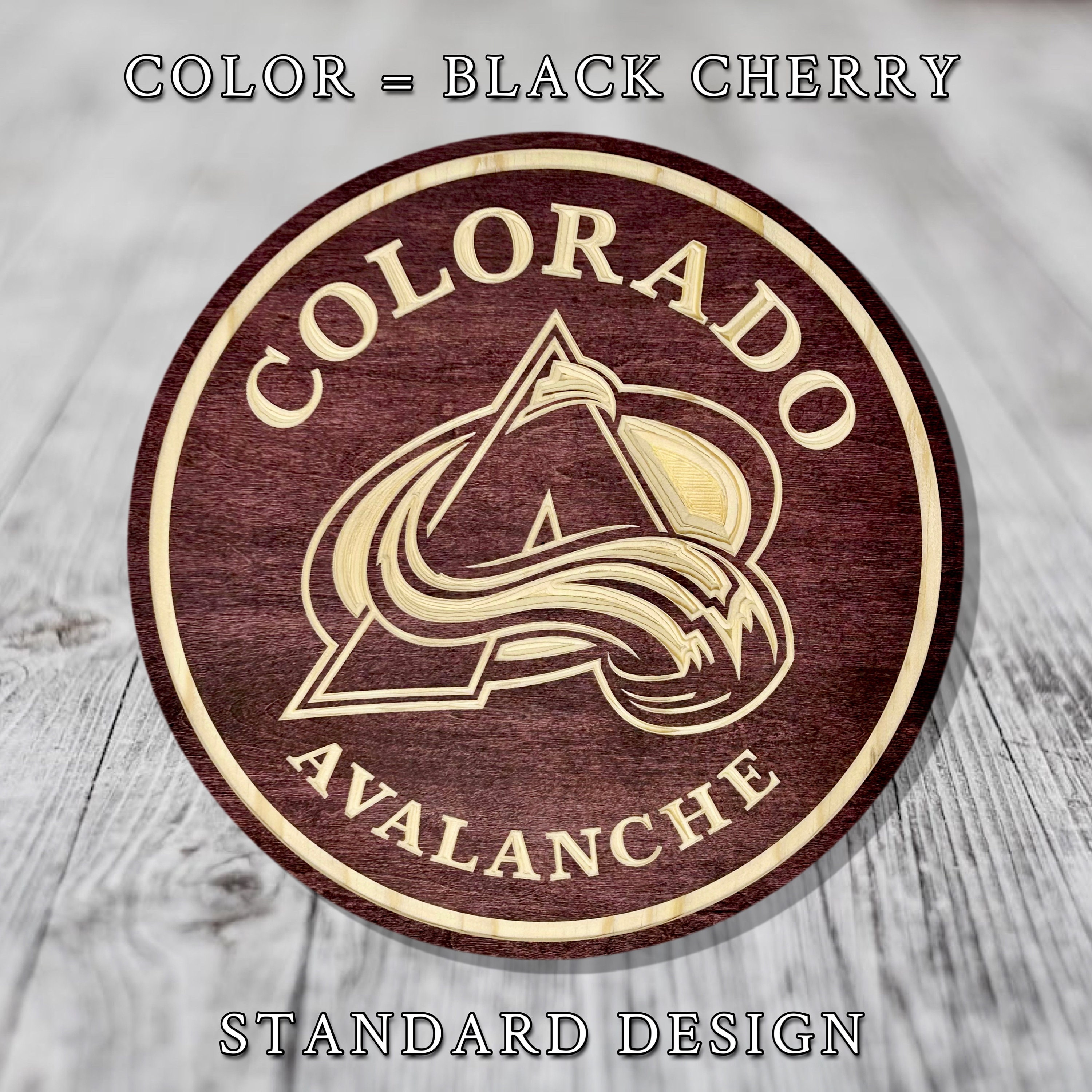 Colorado Avalanche Sign Carved Wood Various Sizes & Colors - Etsy