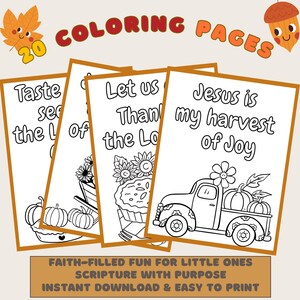 Christian Fall Coloring Sheet, Sunday School Coloring Pages, Christian ...