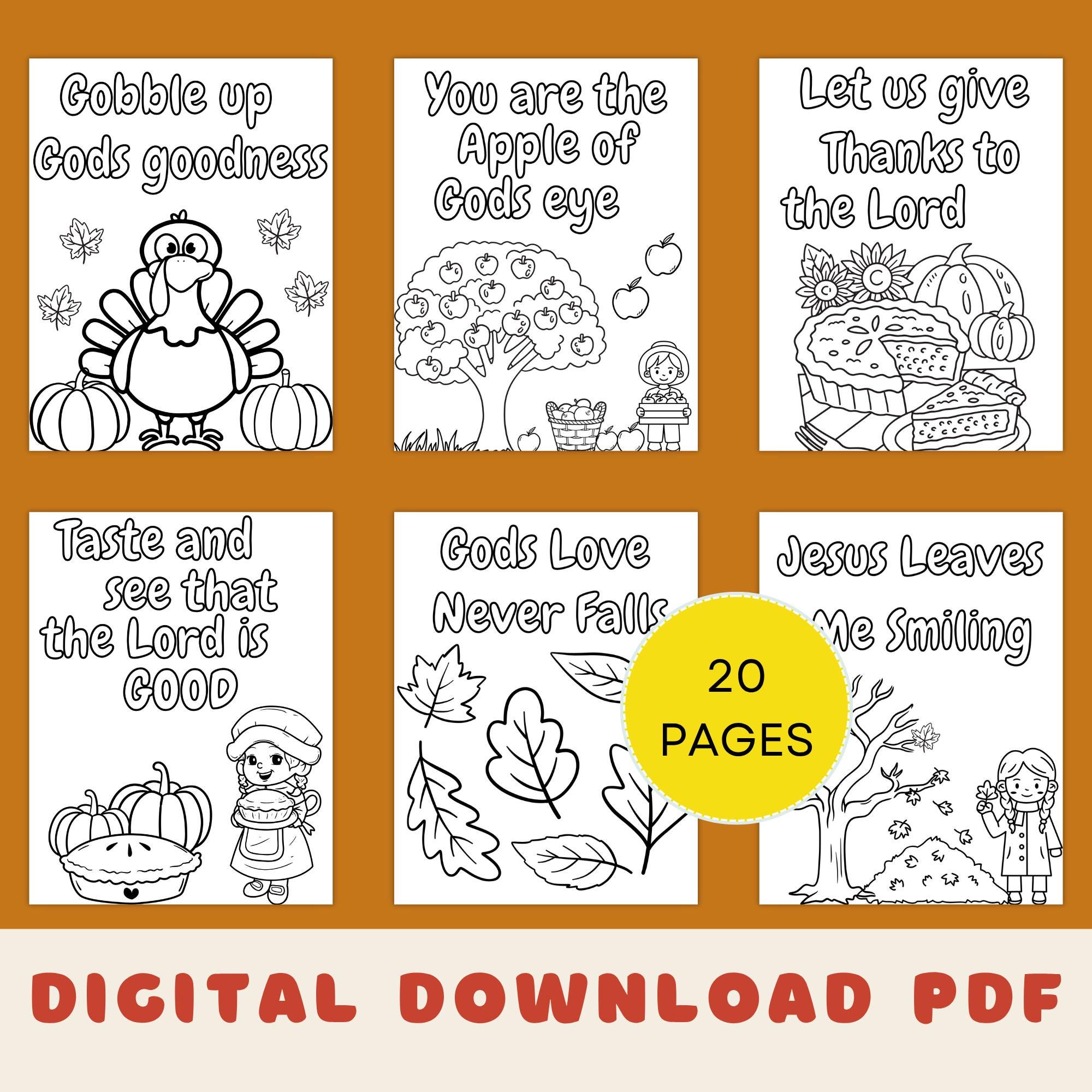 Christian Fall Coloring Sheet, Sunday School Coloring Pages, Christian ...