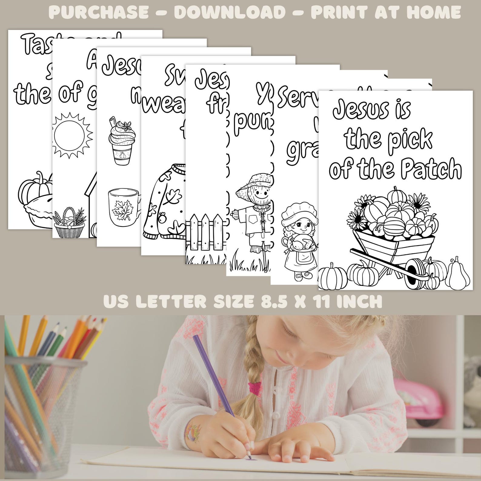 Christian Fall Coloring Sheet, Sunday School Coloring Pages, Christian ...