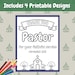 Thank You Pastor Kids Coloring Pages, 4 Coloring Pages for Paster ...