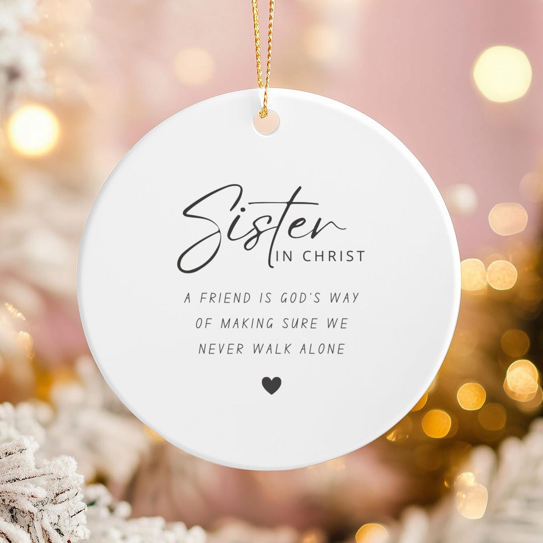 Christian Friend Gift, Sister in Christ Gift, Religious Gift ...