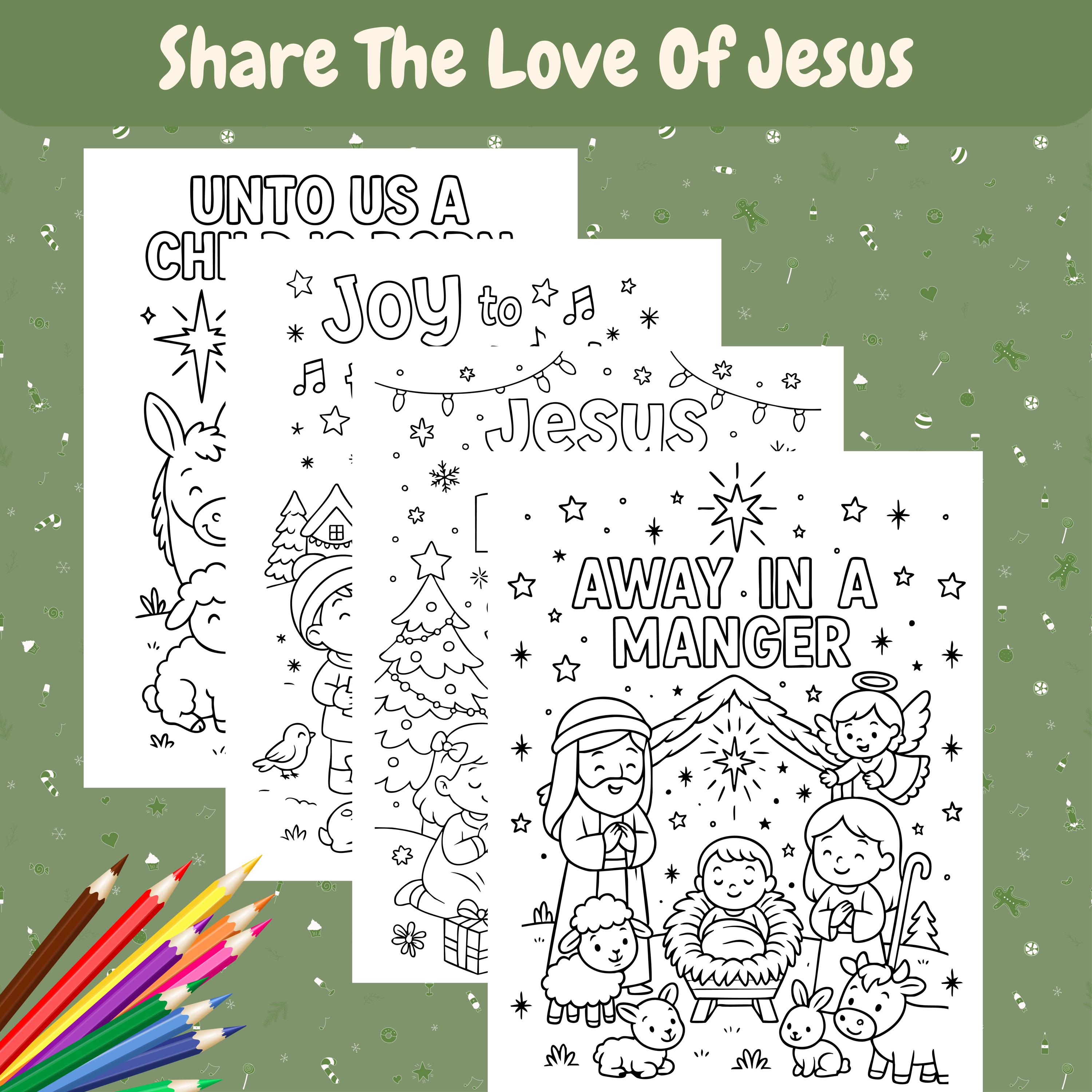 Nativity Coloring Page, Coloring Pages Christmas, Sunday School ...