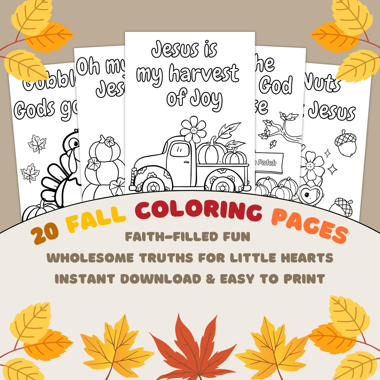 Christian Fall Coloring Sheet, Sunday School Coloring Pages, Christian ...