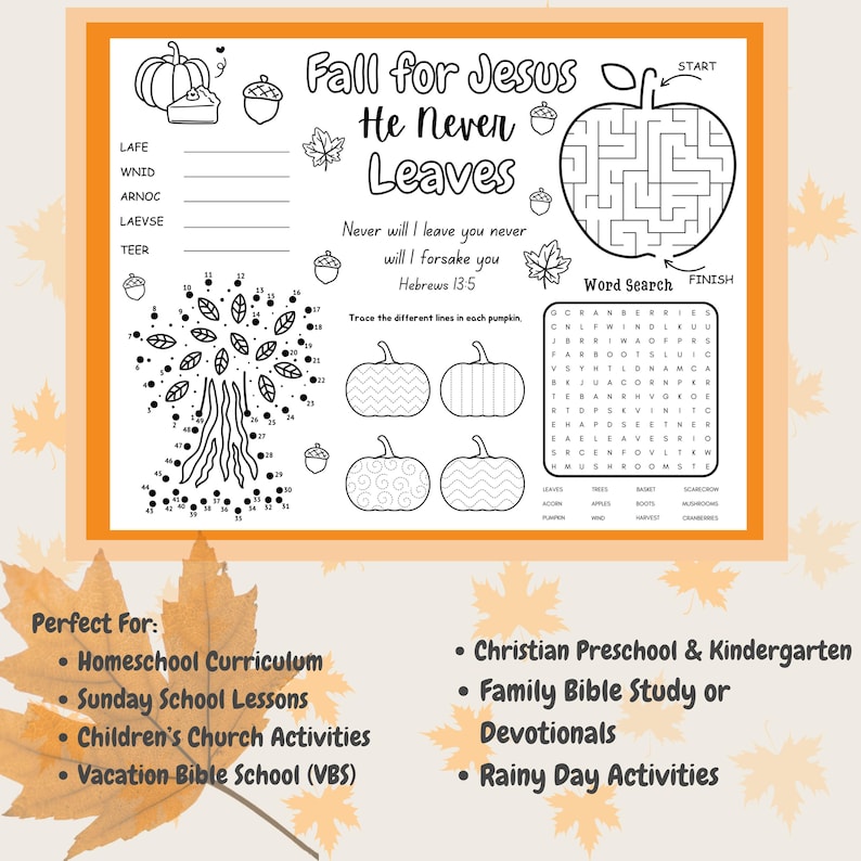 Christian Activity Sheet, Bible Activities for Preschool, Kindergarten ...
