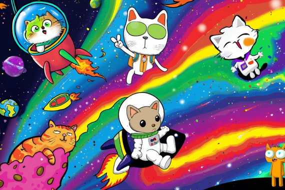 Trippy Space Cat