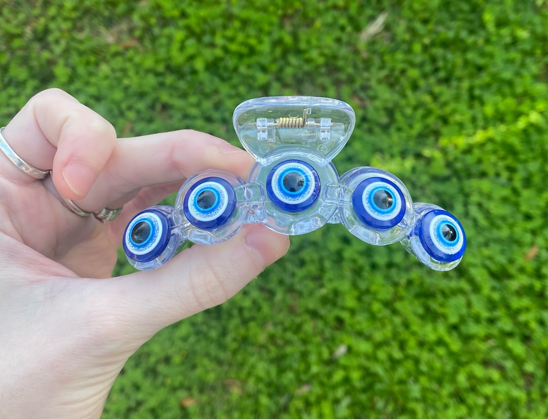 Evil Eye Claw Clip - Etsy