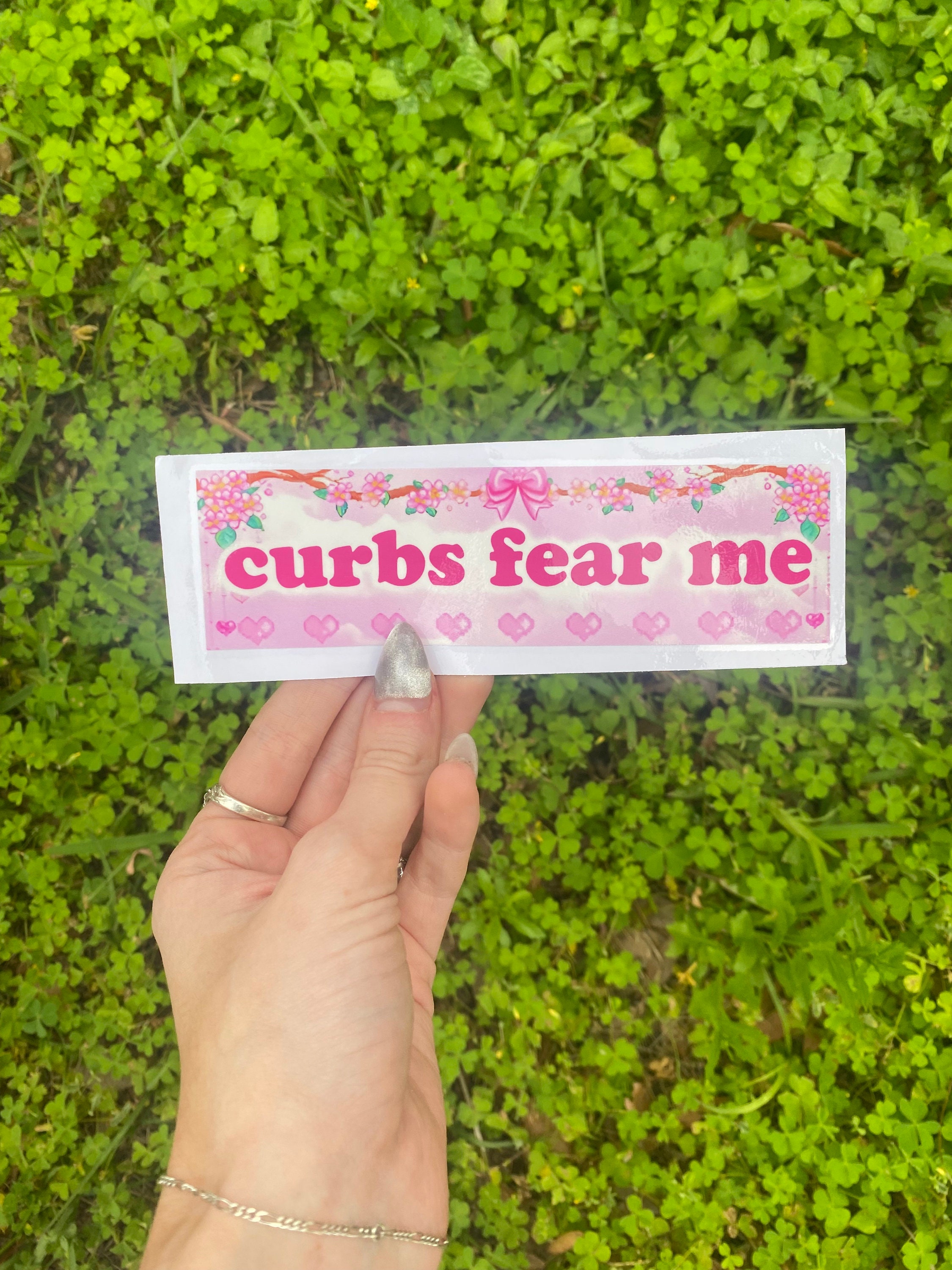 Curbs Fear Me Bumper Sticker - Etsy