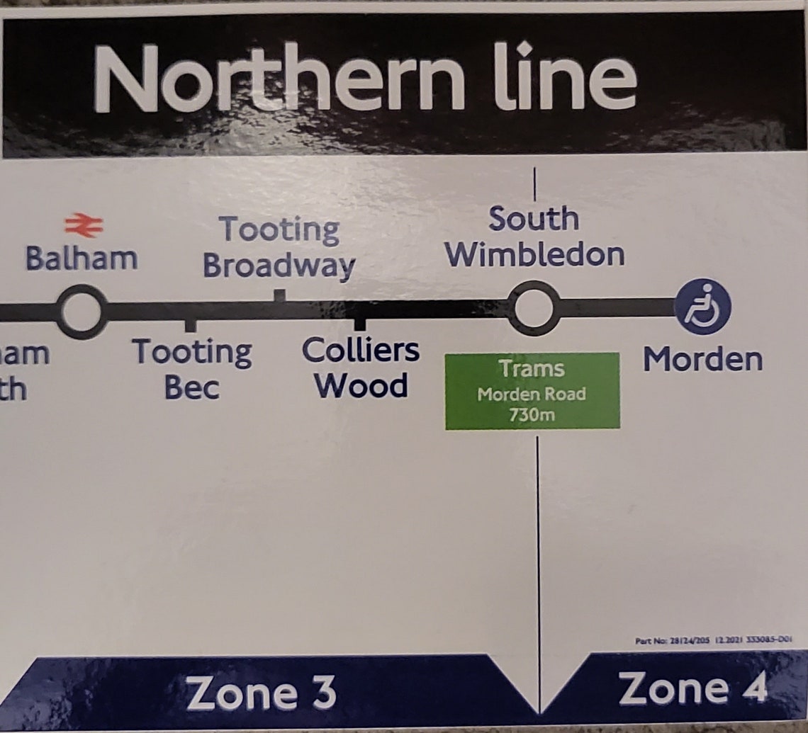 Northern Line Tube Map - Etsy