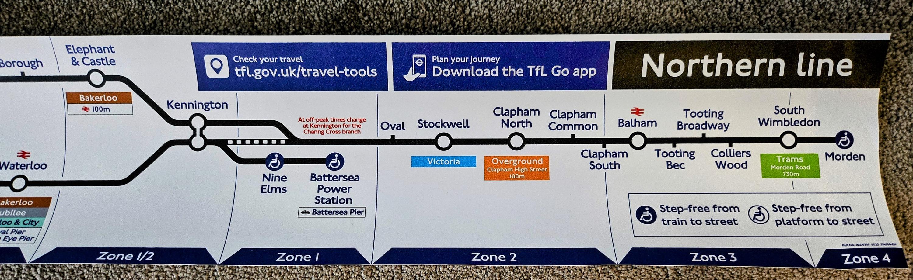 Northern Line Tube Map - Etsy UK