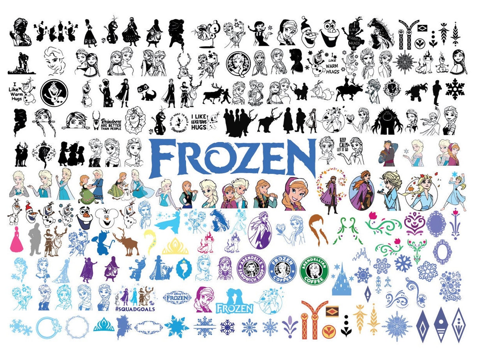 FROZEN SVG Bundle, FROZEN Svg Files for Cricut, Frozen Svg Cut Files ...