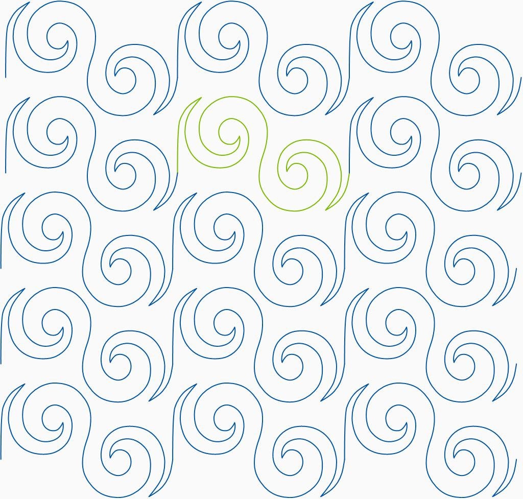 Minimalist E2e-longarm Digital Quilting Pattern Edge to Edge Instant ...