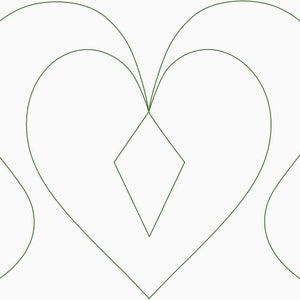 Heart of Diamonds E2E Longarm Digital Quilting Pattern Edge to Edge Instant Download - Etsy
